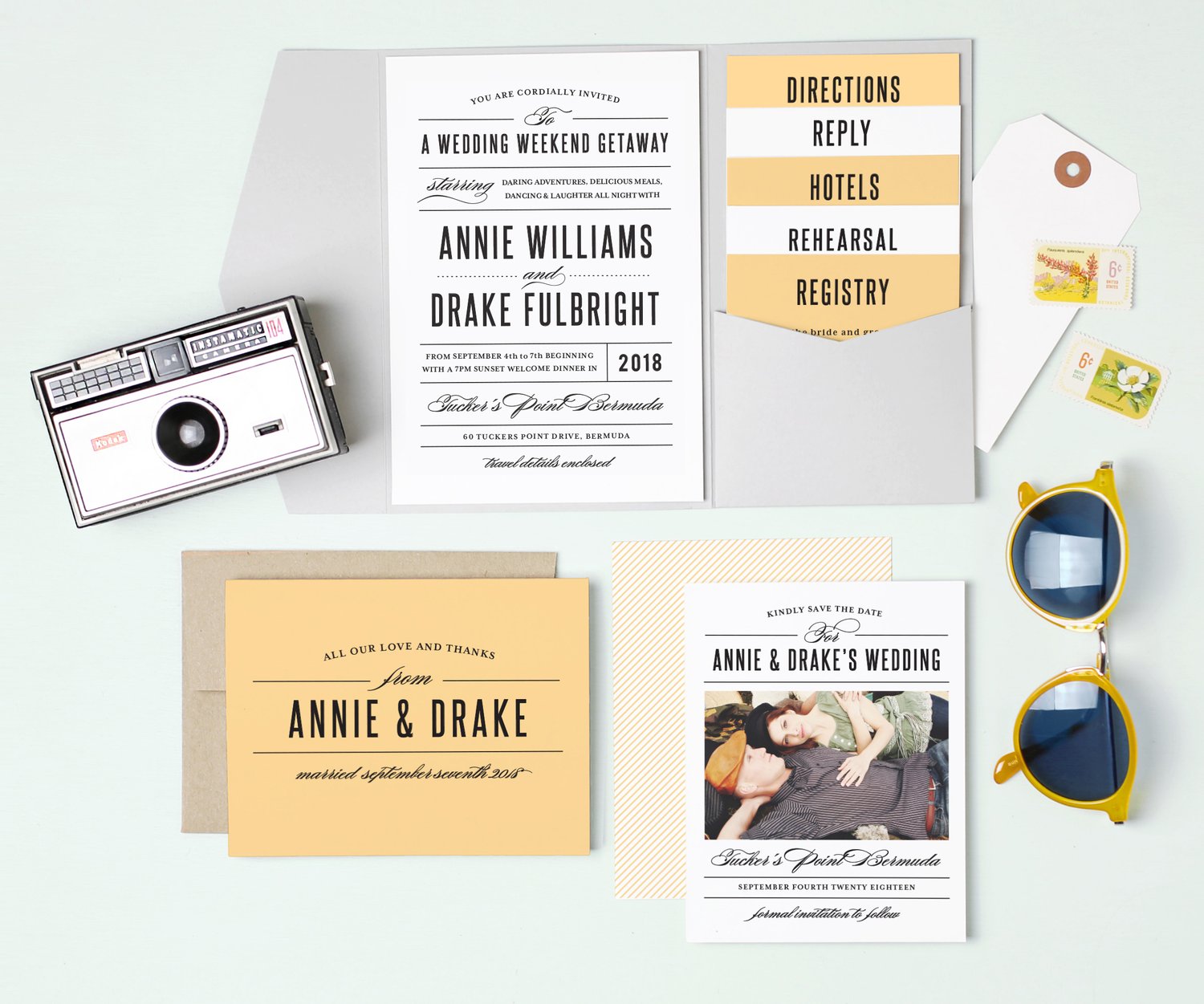 Unique Wedding Invitations from Basic Invite — Well Kept Chaos