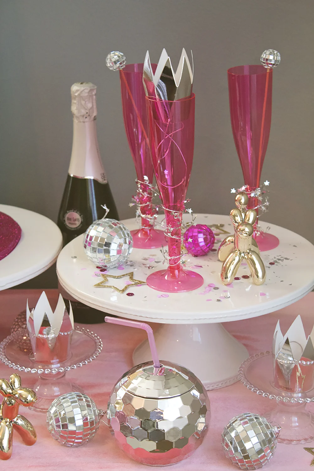 Pink Disco Ball New Year's Eve Party — Well Kept Chaos