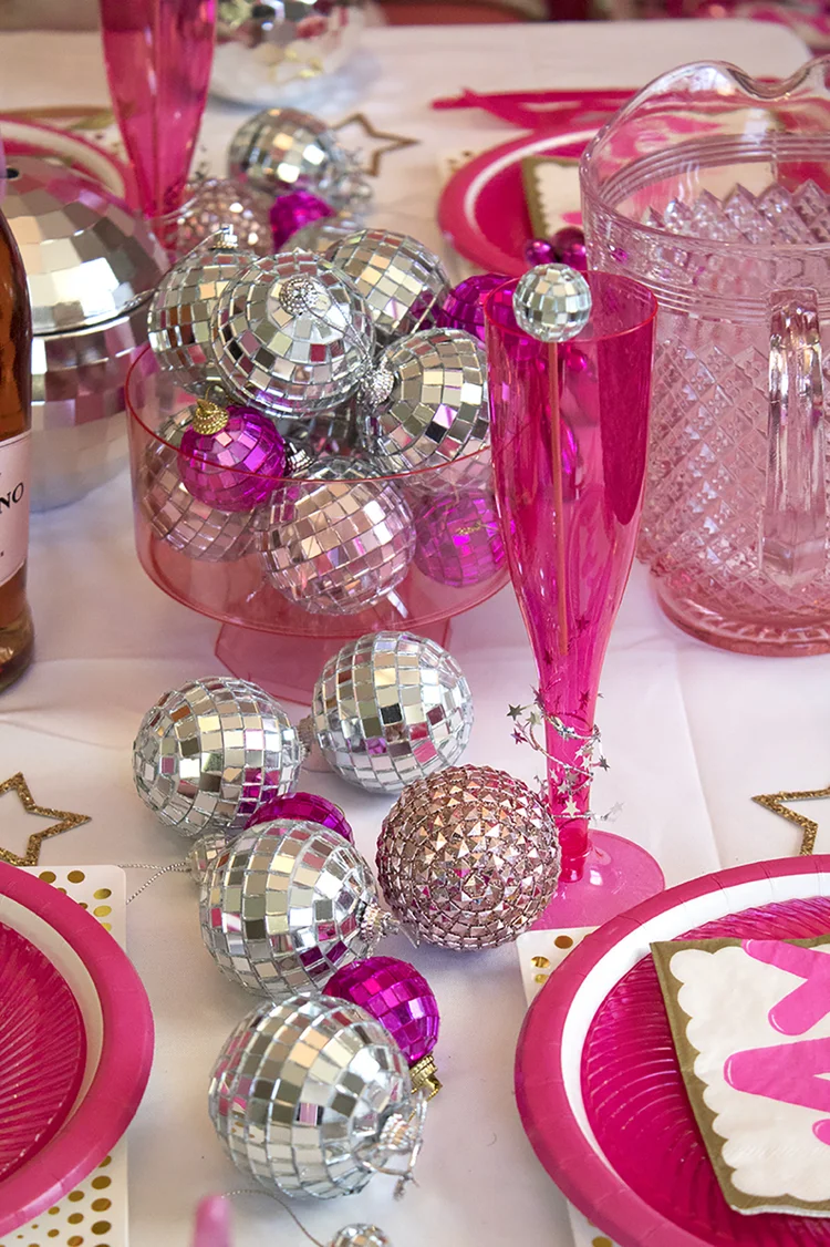 Pink Disco Ball New Year's Eve Party — Well Kept Chaos