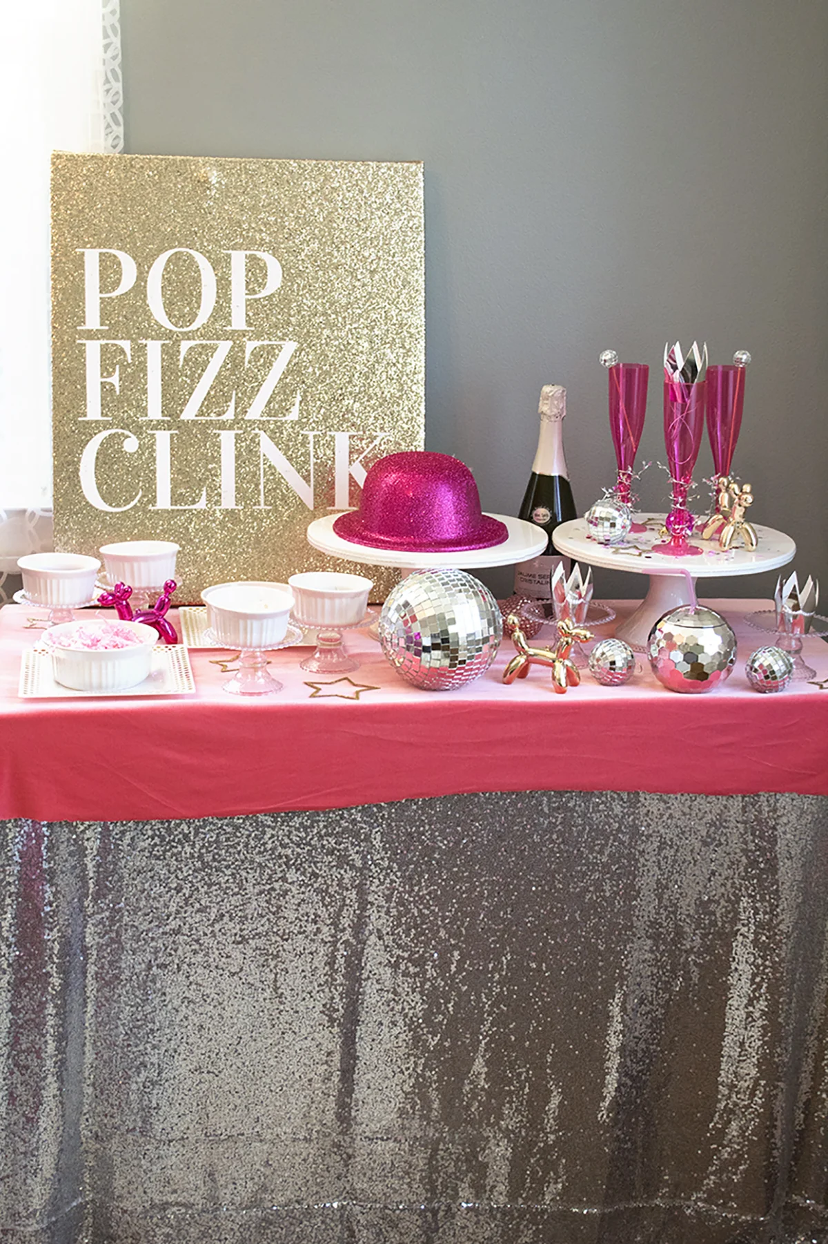Pink Disco Ball New Year's Eve Party — Well Kept Chaos