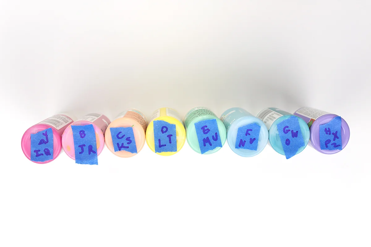 DIY Rainbow Alphabet Blocks — Well Kept Chaos