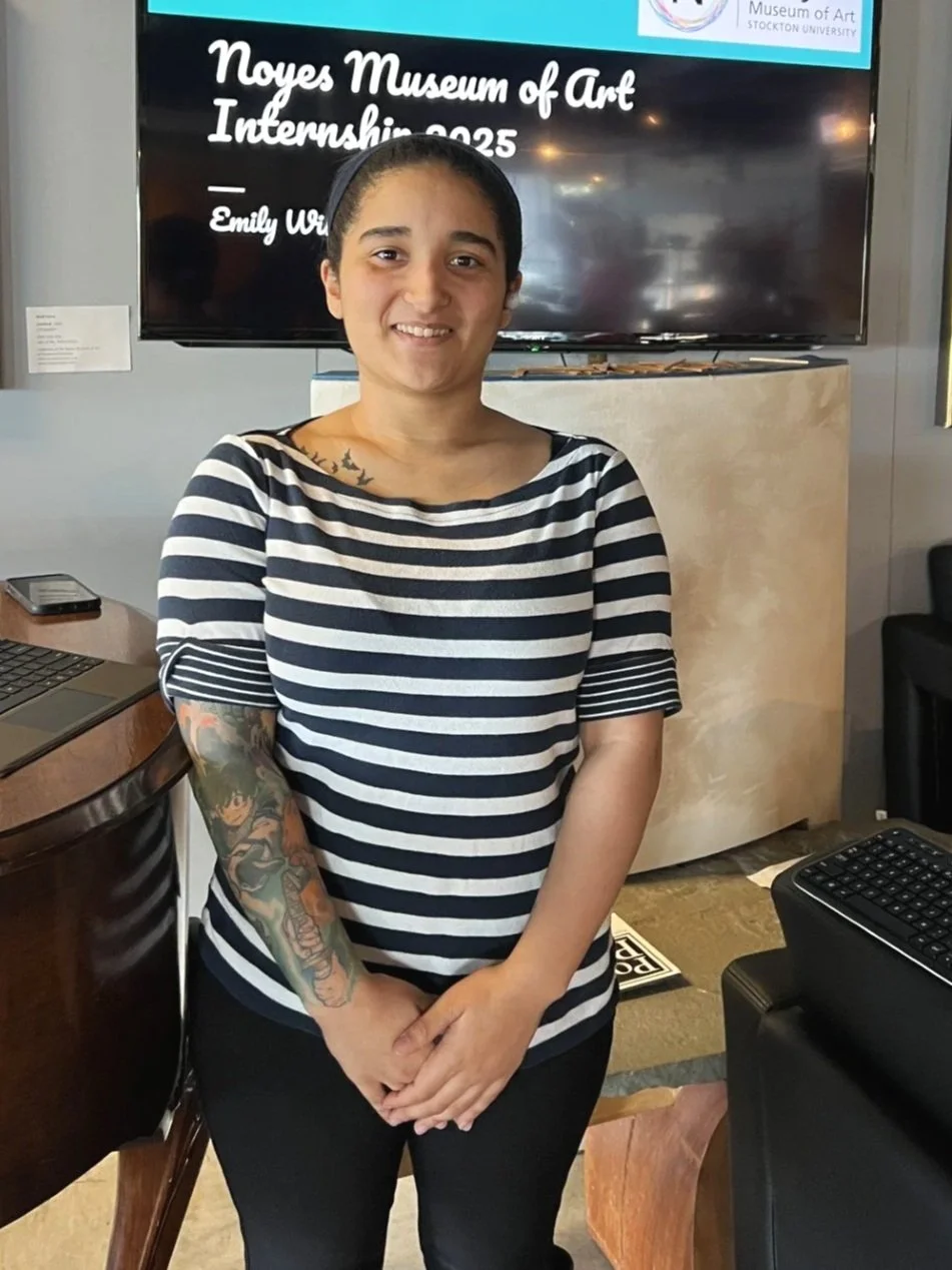 Emily Wise & Sam Brendle - Noyes Interns Design Fred Noyes Stickers — Noyes Museum of Art