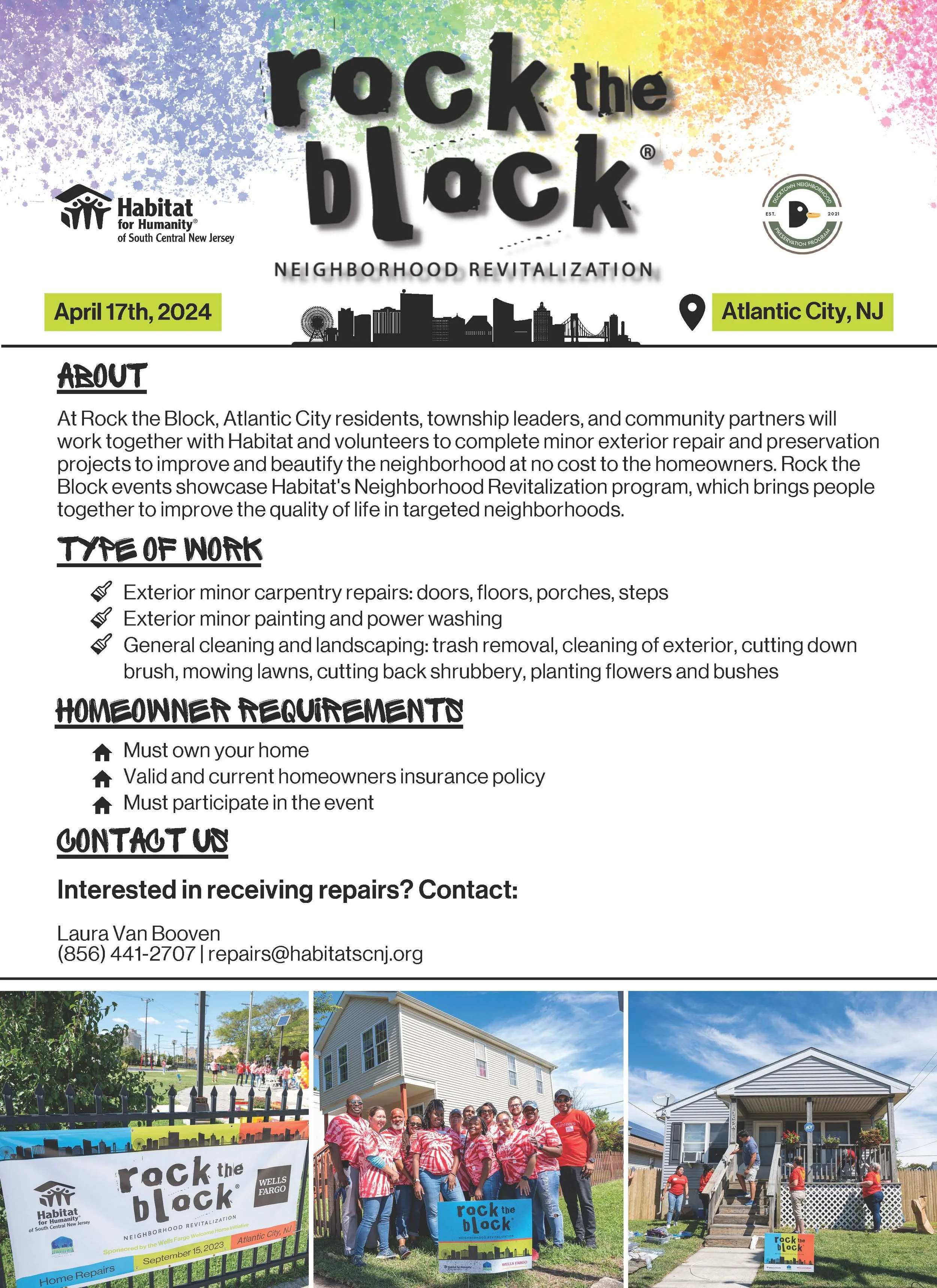 Rock the Block - Neighborhood Revitalization — Noyes Museum of Art