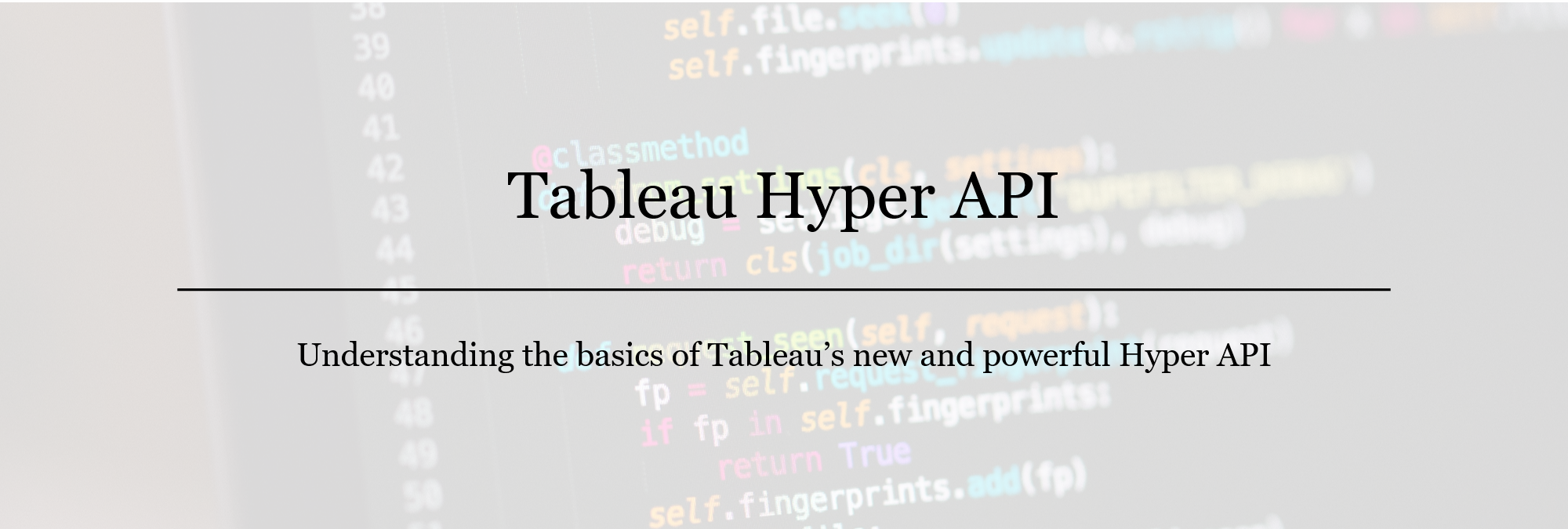 What Is Tableau Hyper Api For Python — Doingdata