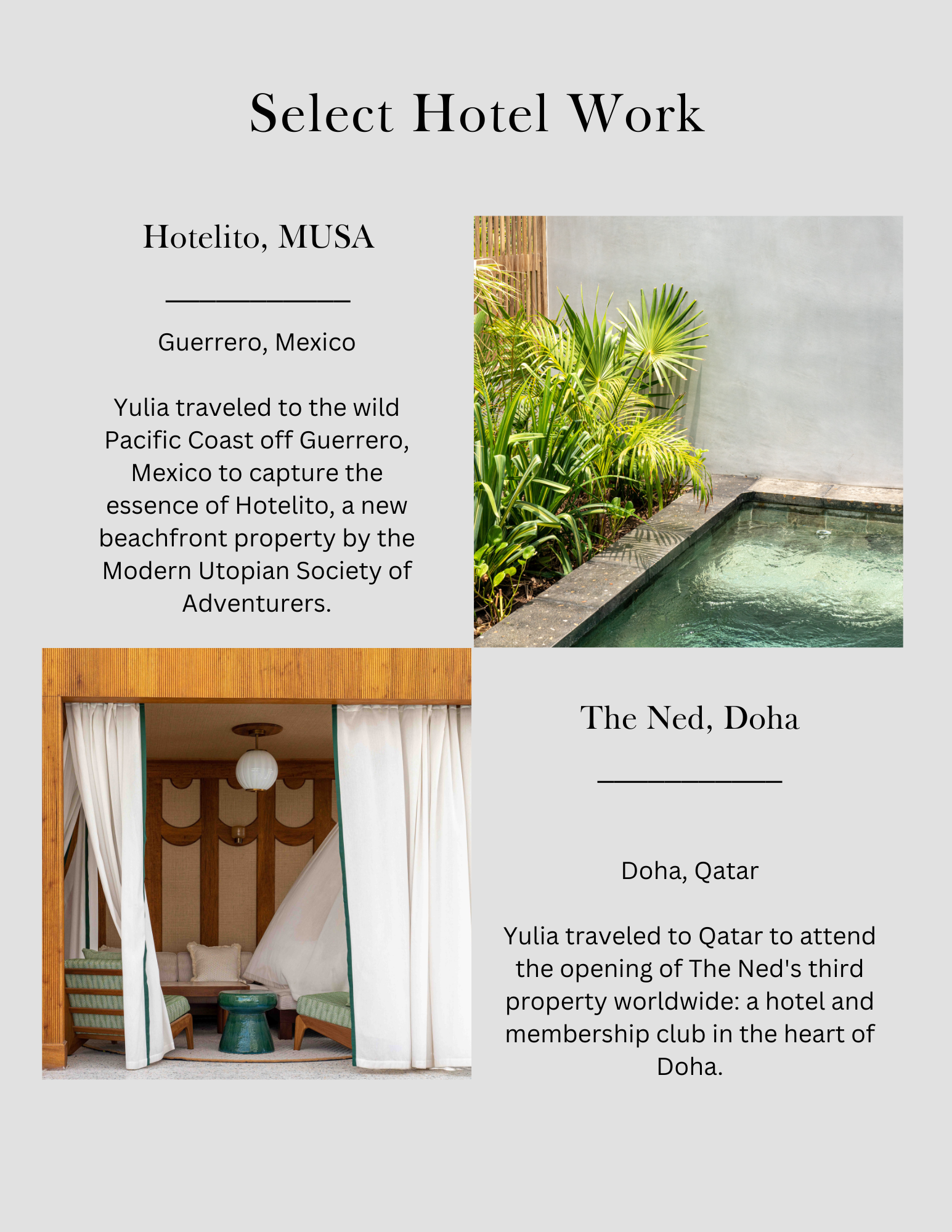 Media Kit — Yulia Denisyuk