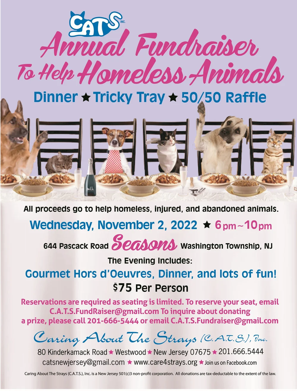 Annual Tricky Tray Fundraiser — CARING ABOUT THE STRAYS
