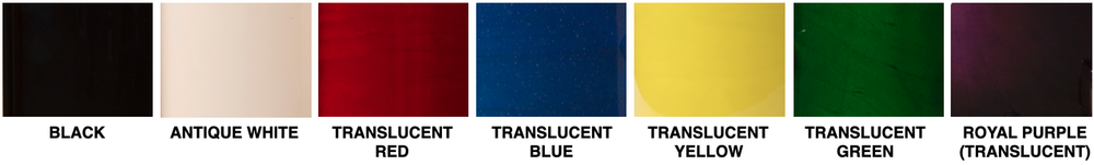 Color & Finish Options — Noble and Cooley