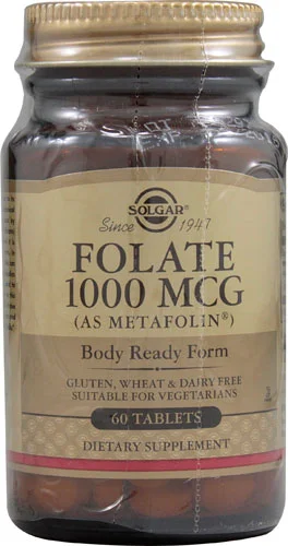 Solgar Folate (as Metafolin®) 1000 mcg - 60 Tablets — INTERNATIONAL ...
