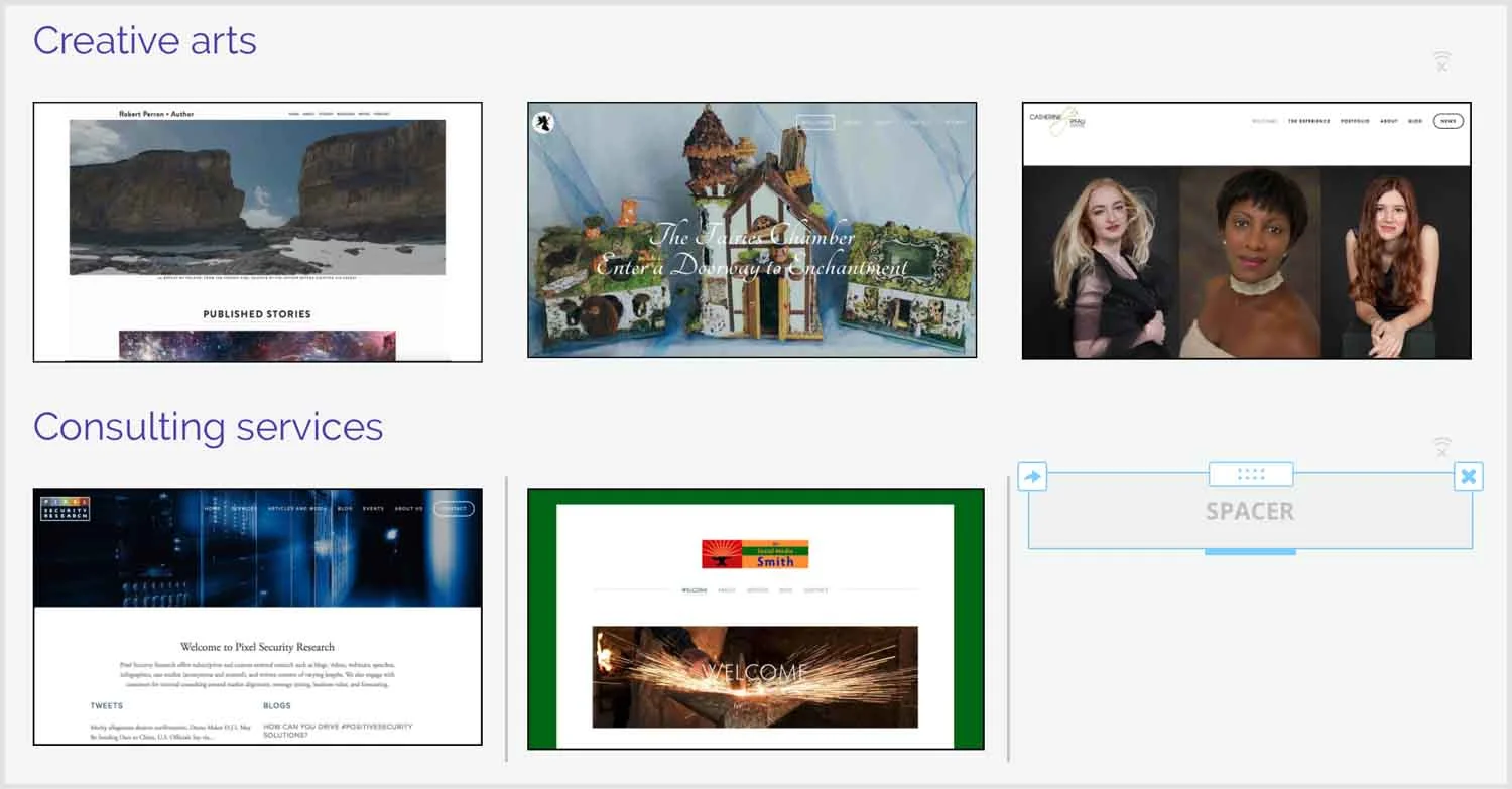 Kerry A. Thompson Website Design - Spacers: Your website's invisible ...