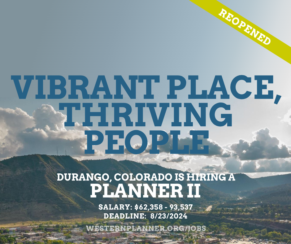 Jobs — The Western Planner