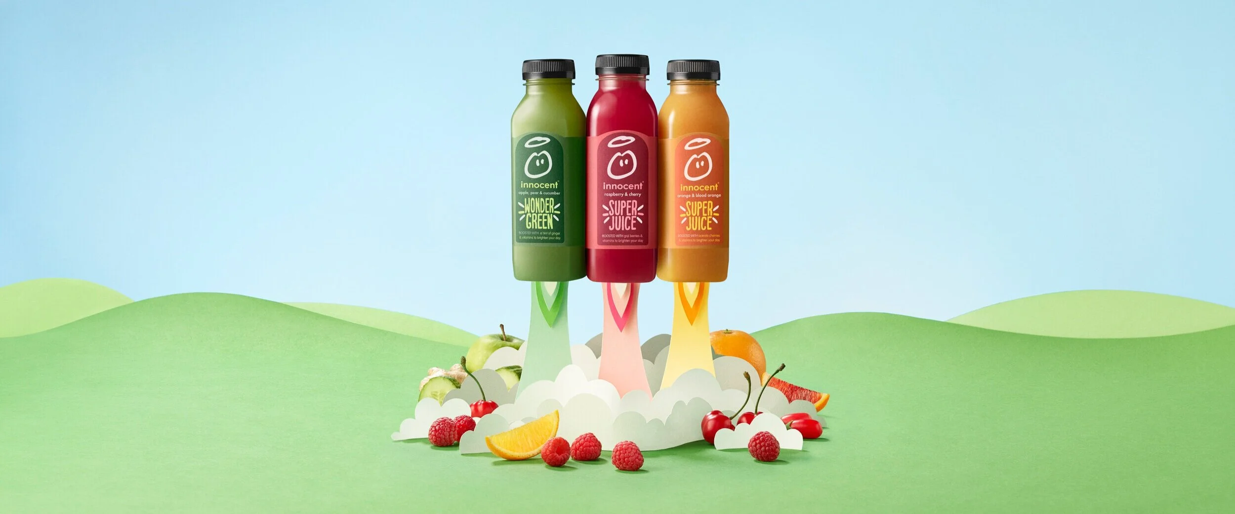 A multichannel campaign for Innocent Super Juice — TYPE DRAW