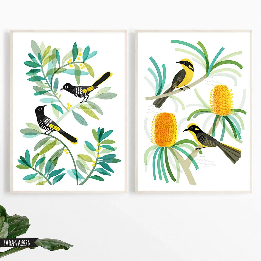 Australian art for nature lovers. Birds, flora and fauna of Australia ...