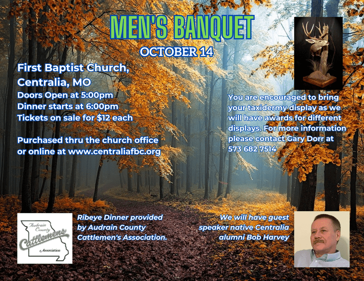 Men's Banquet — First Baptist Church of Centralia