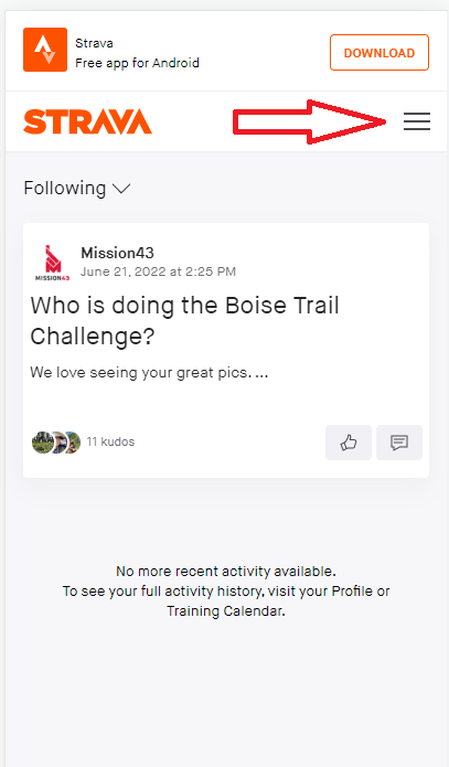 Strava Profile Instructions — Mission43