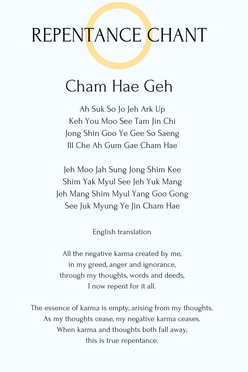 Chanting Meditation — Won Buddhism of Philadelphia