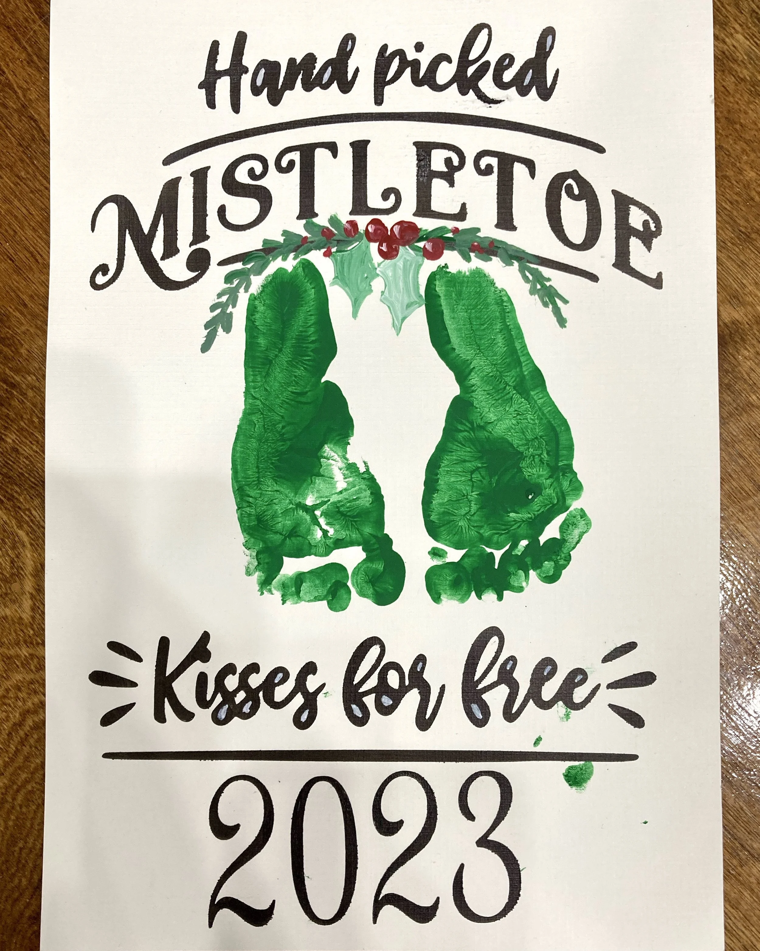 Mistletoes Baby Feet - Saturday, November 29th 10:00-11:00am — Petite ...