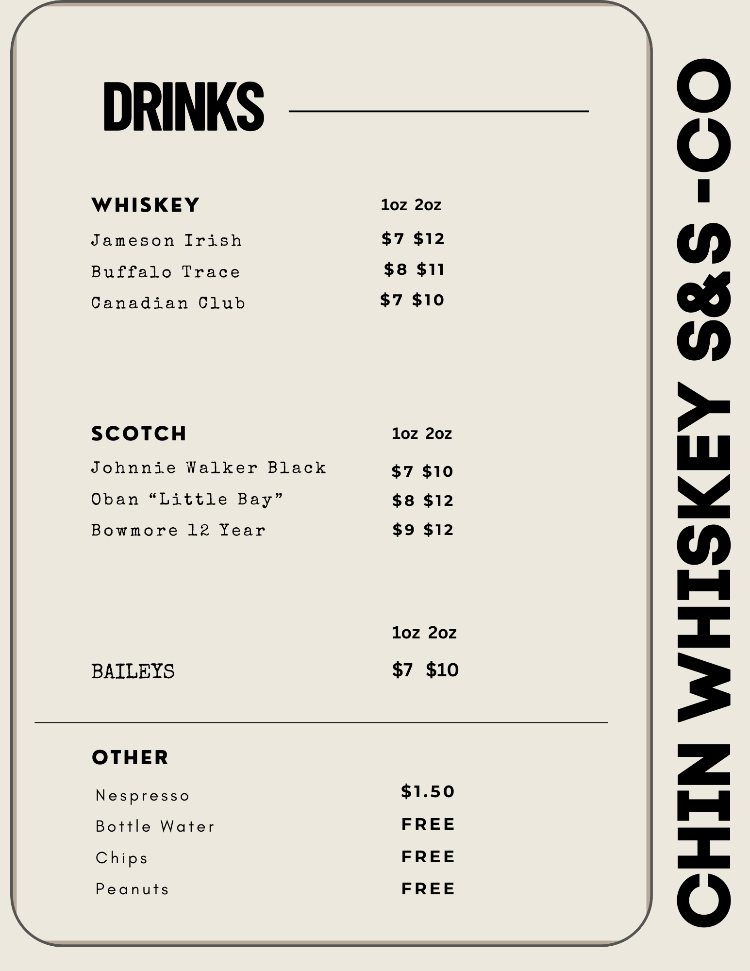 Chin Whiskey Barbershop Providing the top Hair, Beard and Shave ...