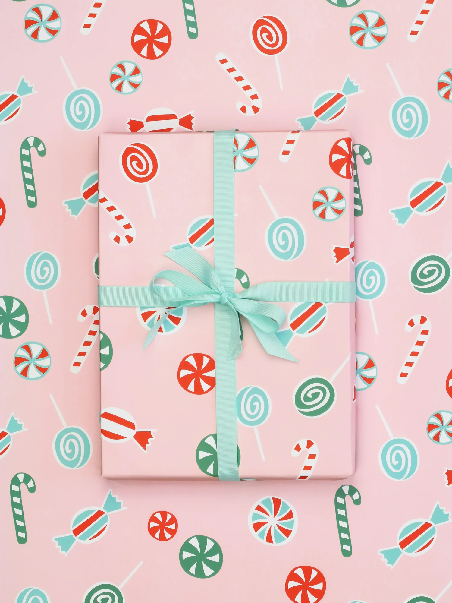 Large Wrapping Sheets Red Car Christmas Wrapping Paper - Pink Holiday ...