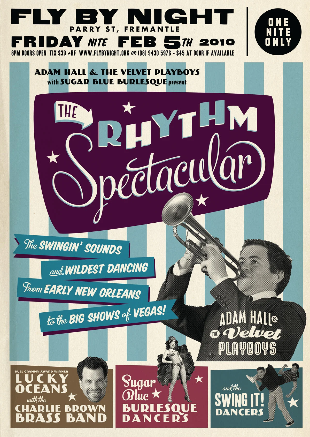 Vintage concert poster design — Trevor Hutchison