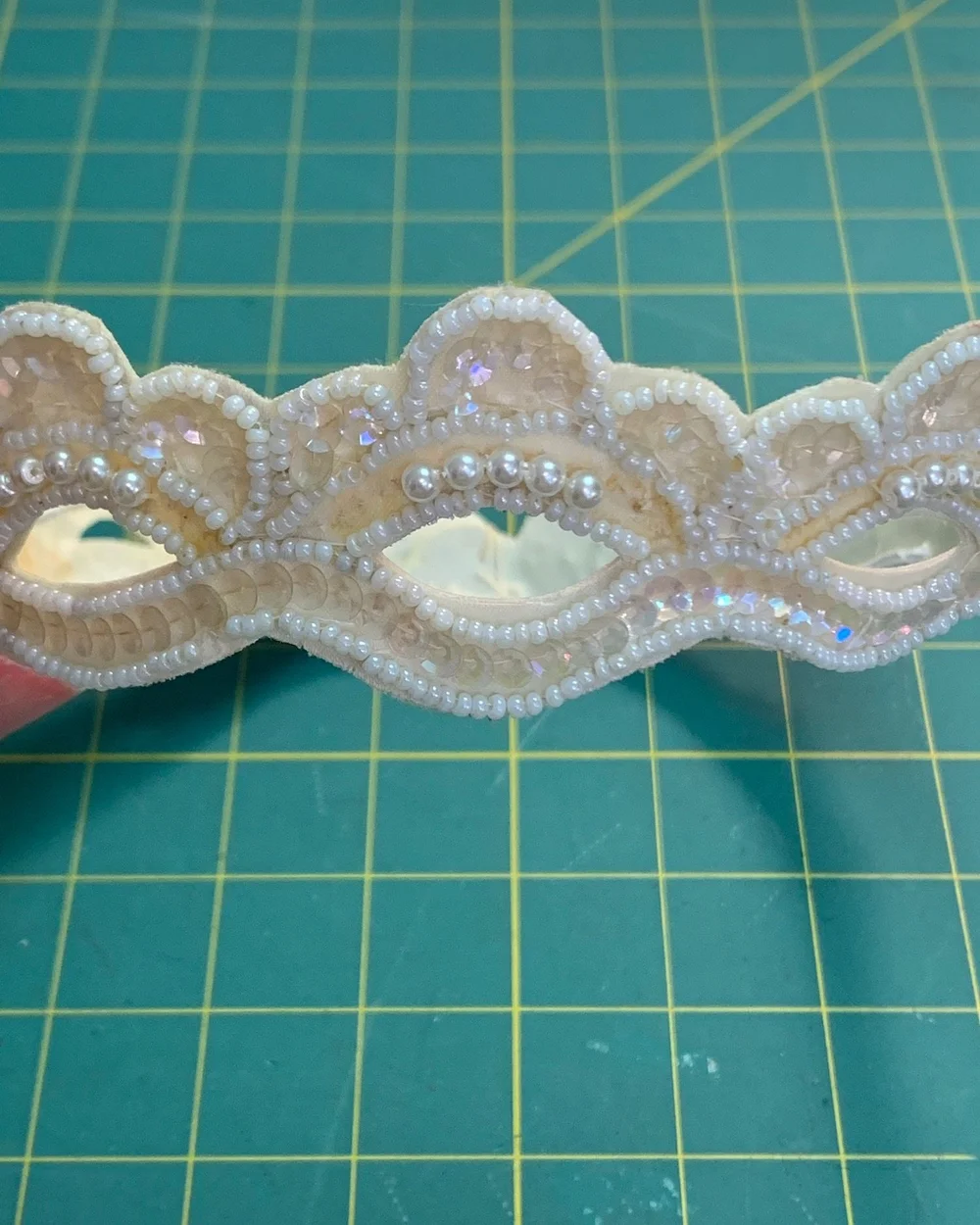 Fourteenth: Restoring the Beauty of Old Beaded Wedding Crowns