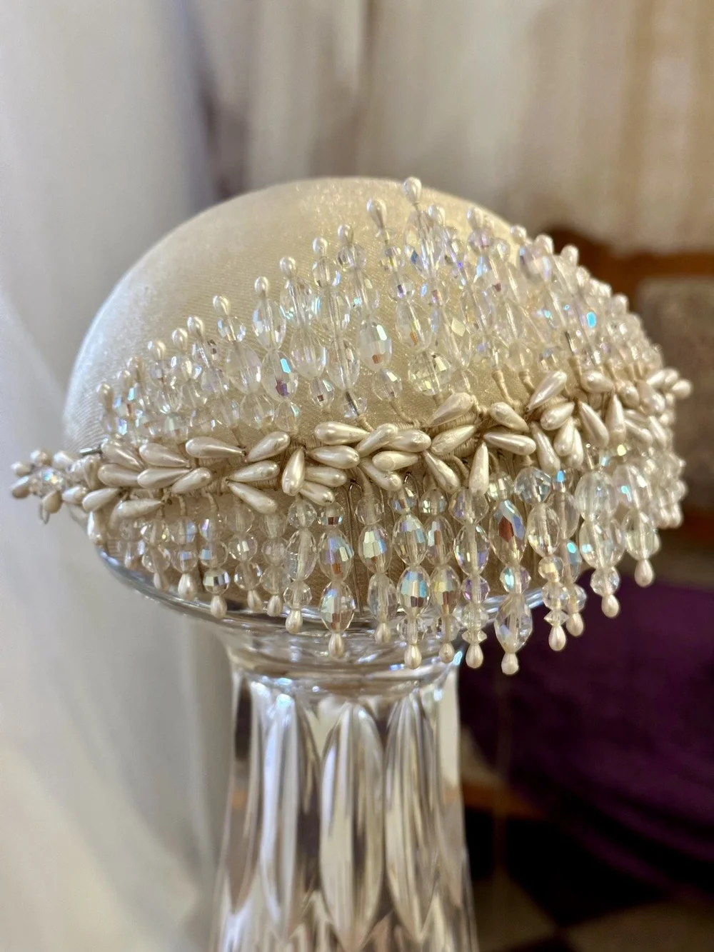 Fourteenth: Wearing Nanny's Vintage Wedding Crown
