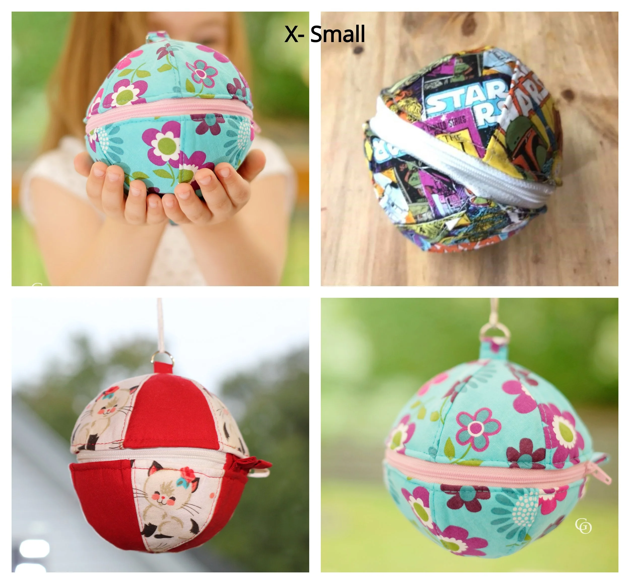 Round Sphere ball shaped sewing pattern with zipper — Toriska