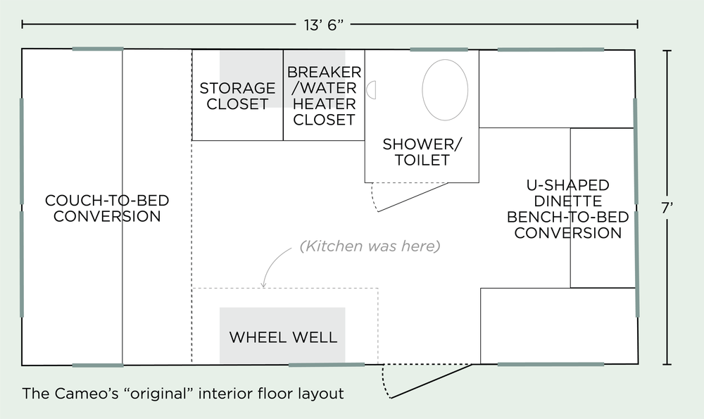 The Cameo Camper Renovation: Changing the Floor Plan — Lone Oak Design Co.