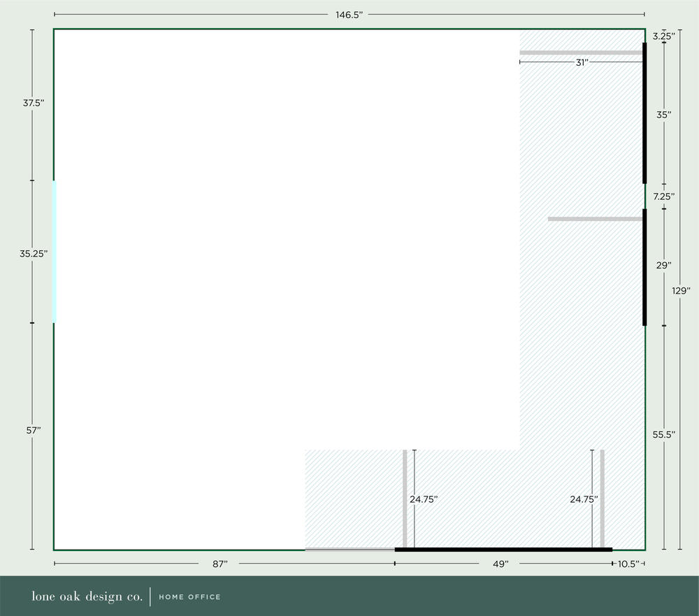 Rethinking Our Home Office — Lone Oak Design Co.