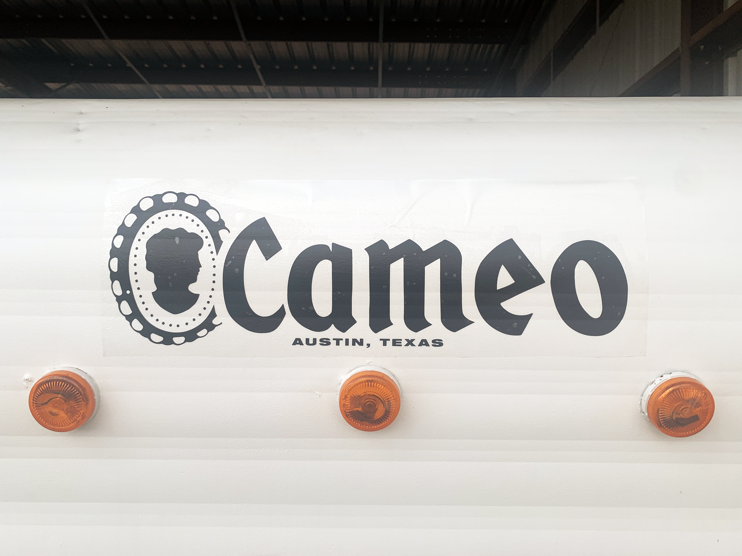The Cameo Camper Renovation: New Exterior Logo — Lone Oak Design Co.
