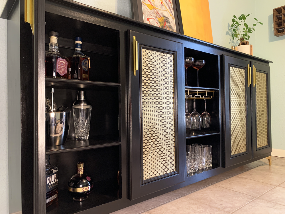 DIY Built-In Bar Storage: The Reveal — Lone Oak Design Co.