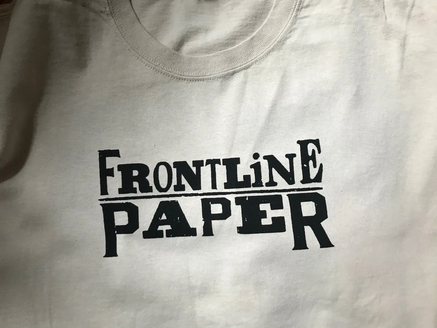 Frontline Paper T-shirt — Frontline Arts