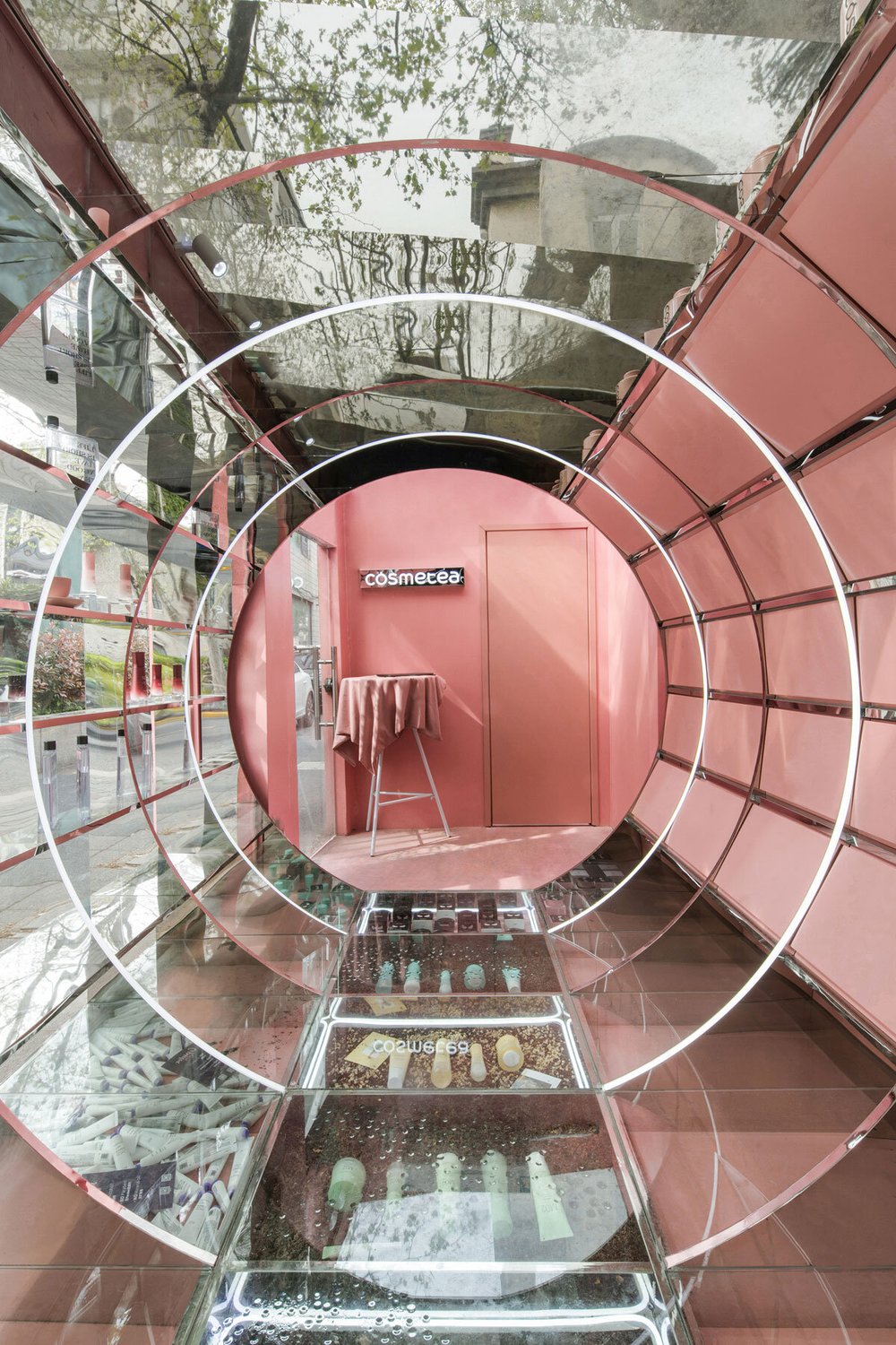 COSMETEA POP-UP SHOP || Futuristic Time Tunnel Design in Shanghai ...