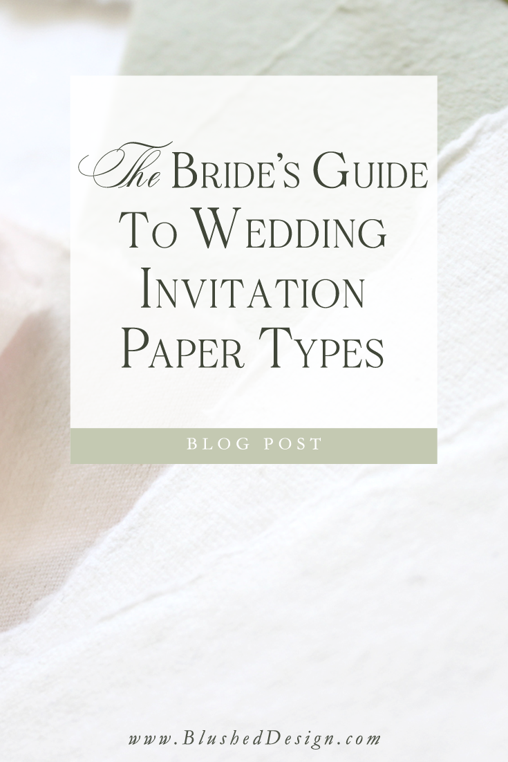 Paper Types for Wedding Invitations | The Bride's Guide to Wedding ...