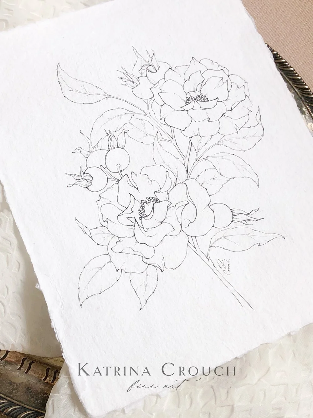 Flower Drawings | Inktober 2021 Roundup — Katrina Crouch Art