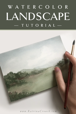 Easy Watercolor Landscape Tutorial with Reflections — Katrina Crouch ...