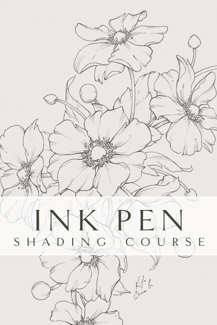 How to Shade Flowers with Ink Pen - 5 Tips and Tricks — Katrina Crouch Art