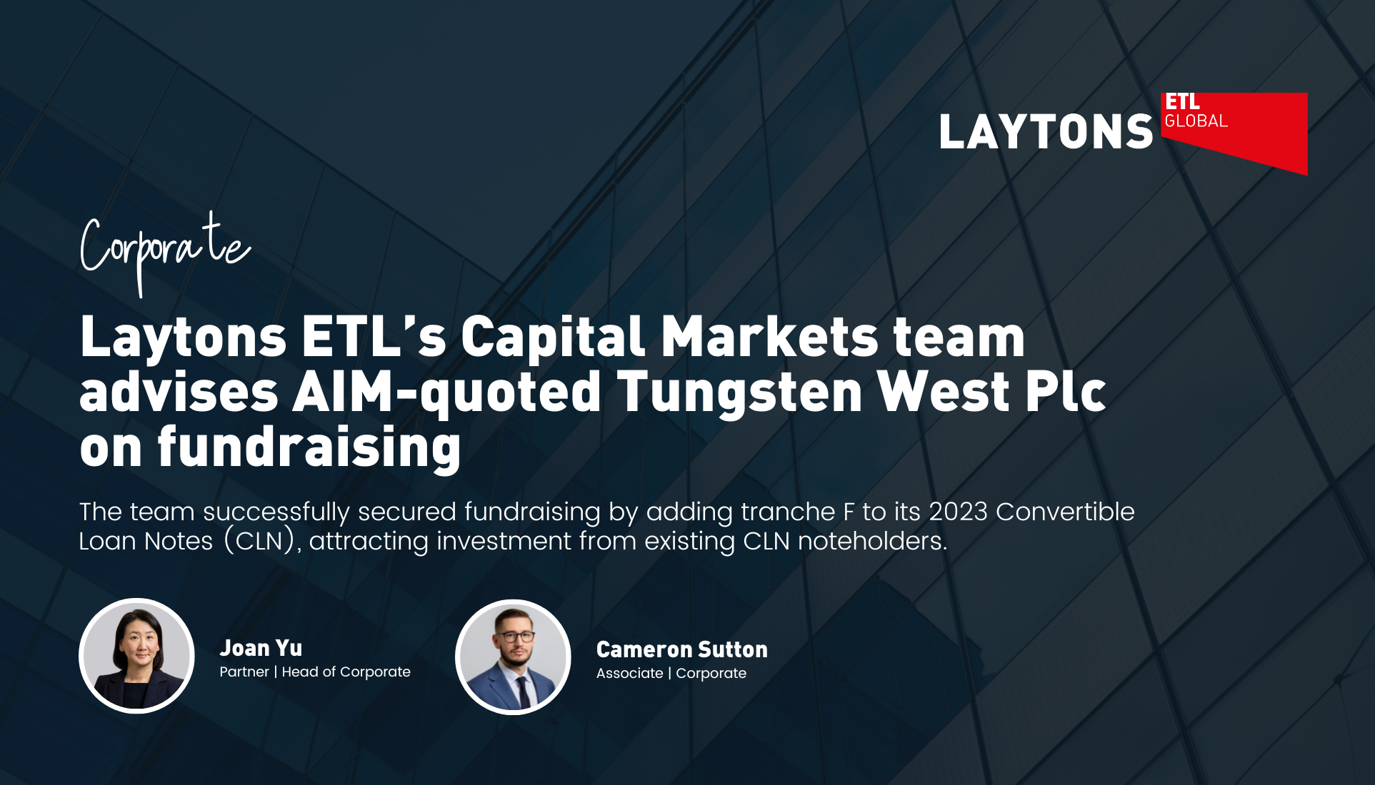 Joan Yu — Laytons ETL