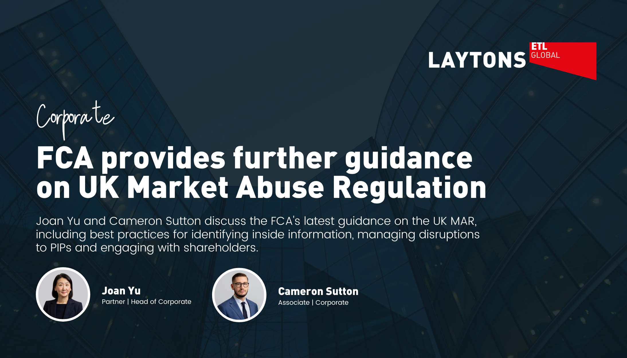 Joan Yu — Laytons ETL