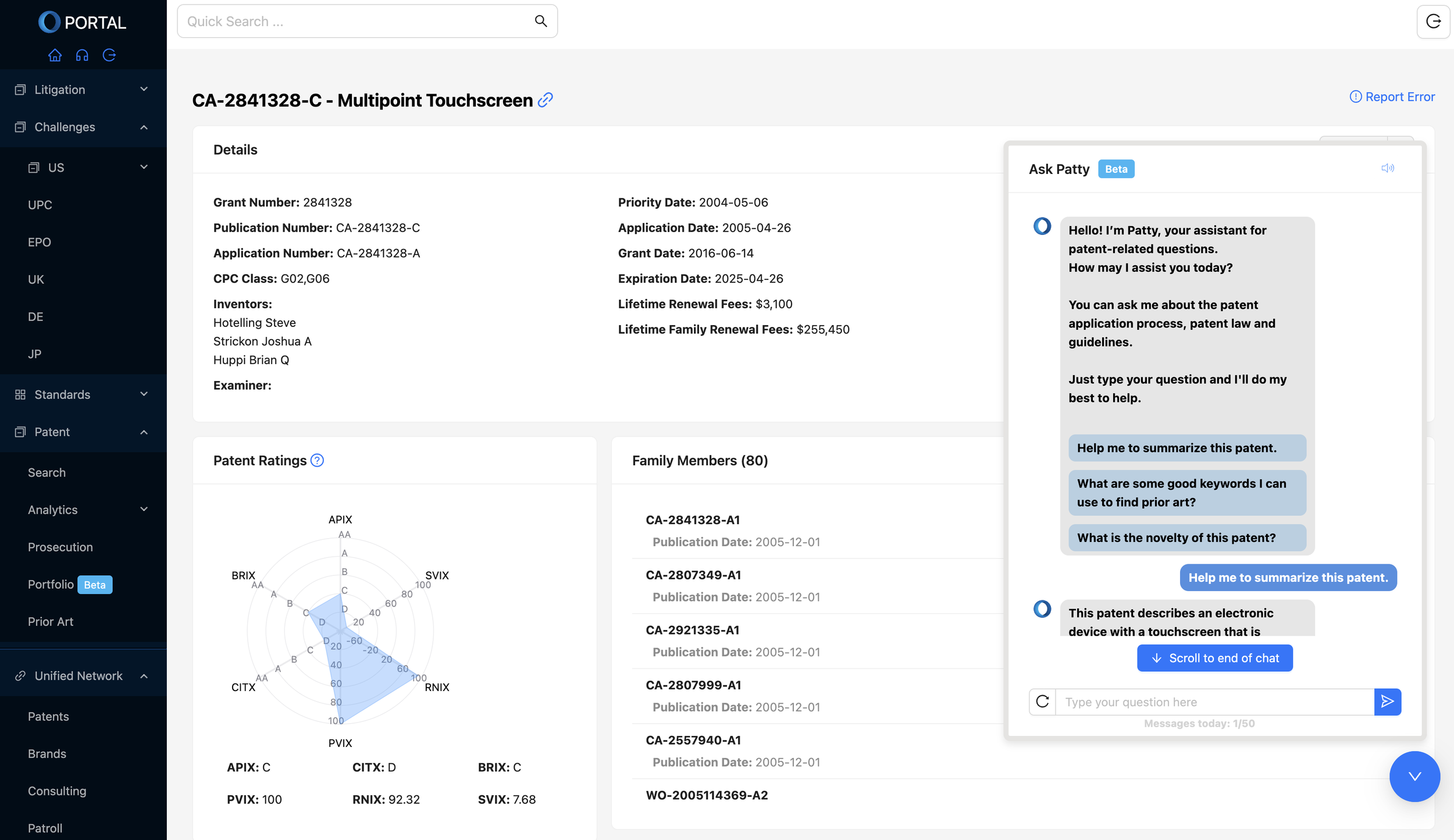 Heeeerrrreees Patty! World's First Patent Chatbot — Unified Patents