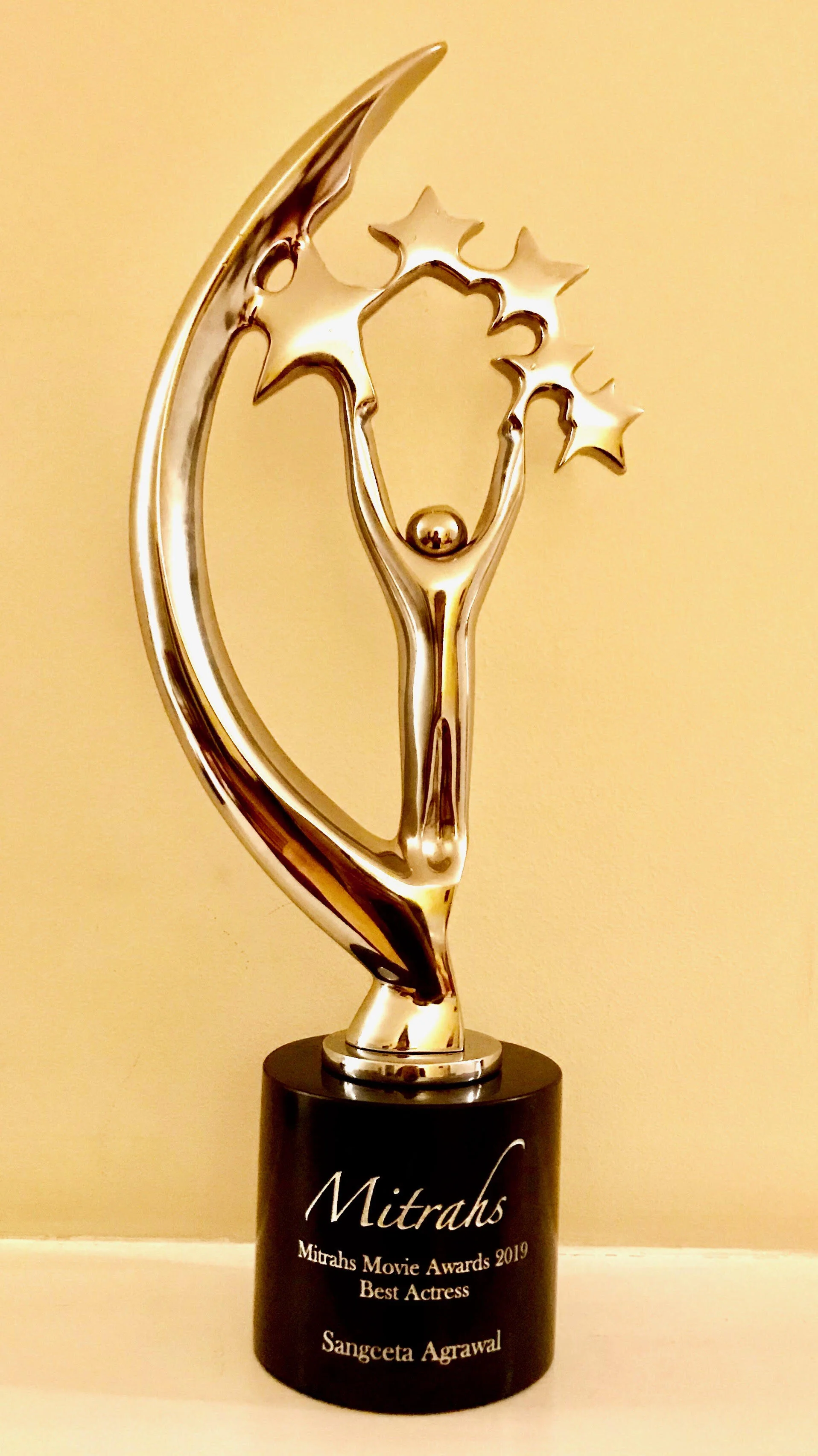 Best Actors Award Trophy