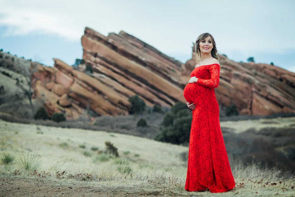 Red Rocks Photoshoot Maternity Session
