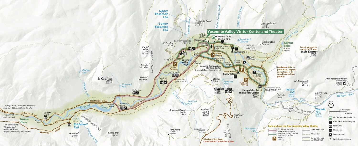 Yosemite Valley Bicycle Trails