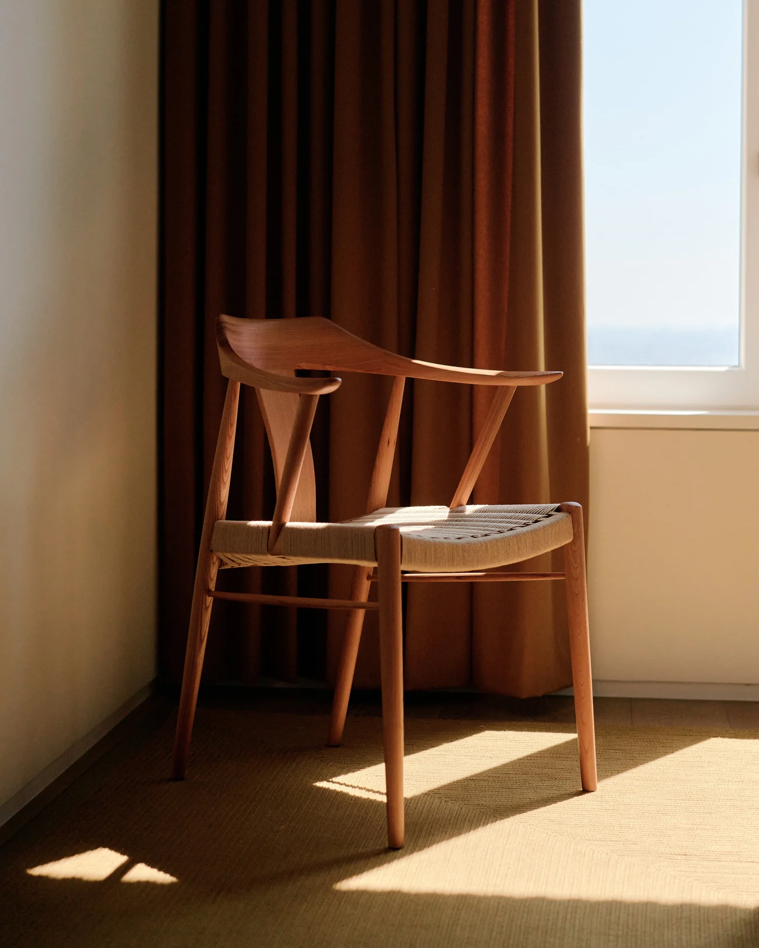 Kyoto Chair w/ Leather Seat, Unique Work — Radnor