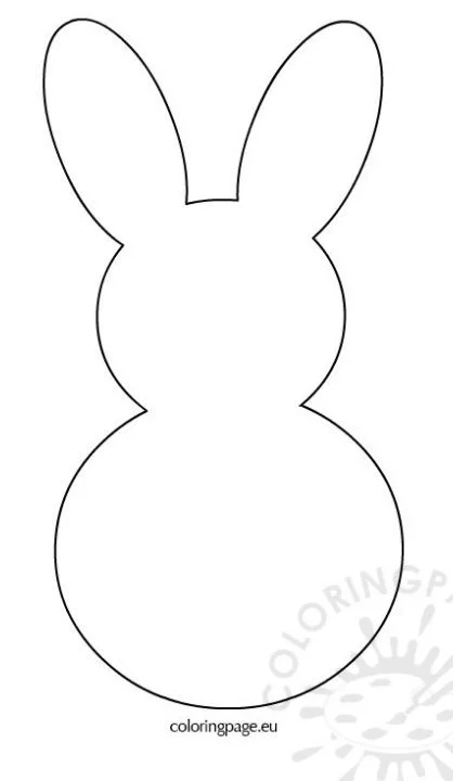 Easter Bunny Garland Template