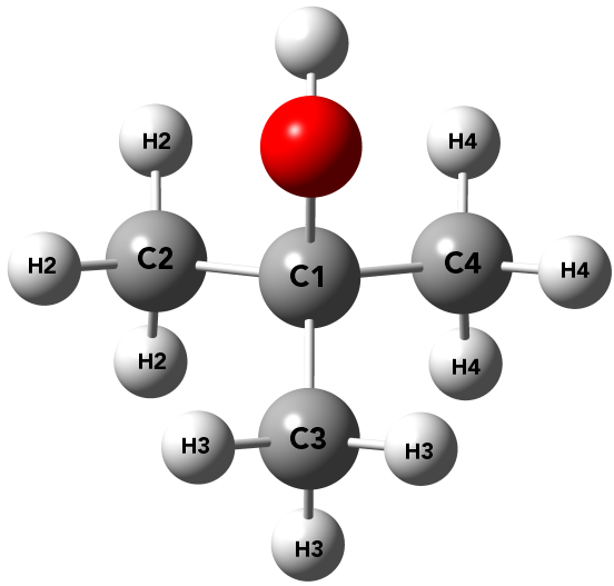 Tert Butanol Structure