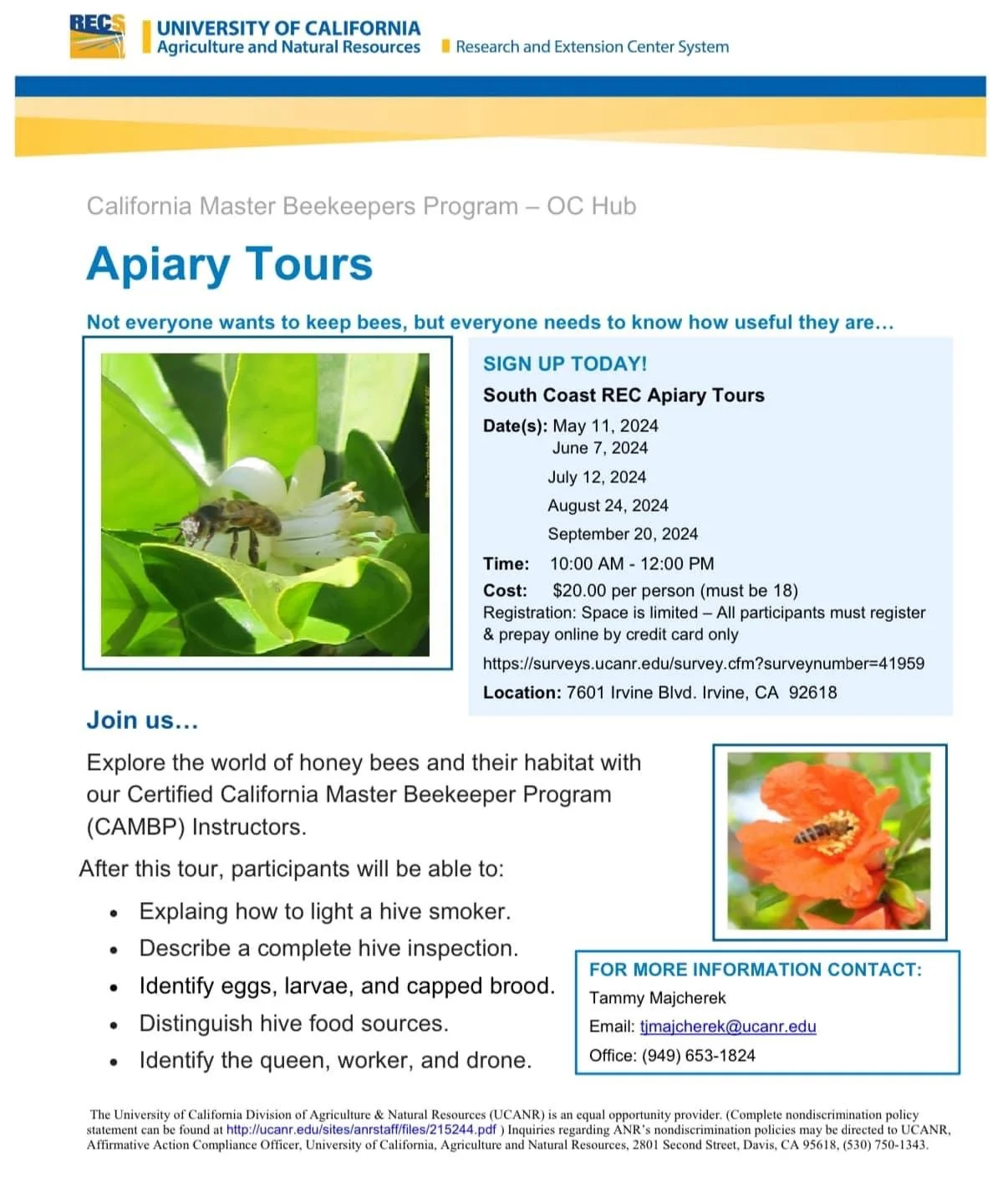 Classes & Events — Beekeepers Association of Southern California
