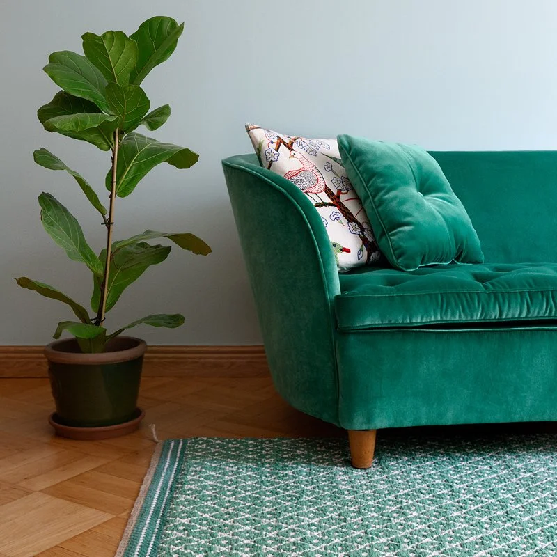 RUUSUKAS - Handwoven cotton rug in custom colours and sizes — ANKI