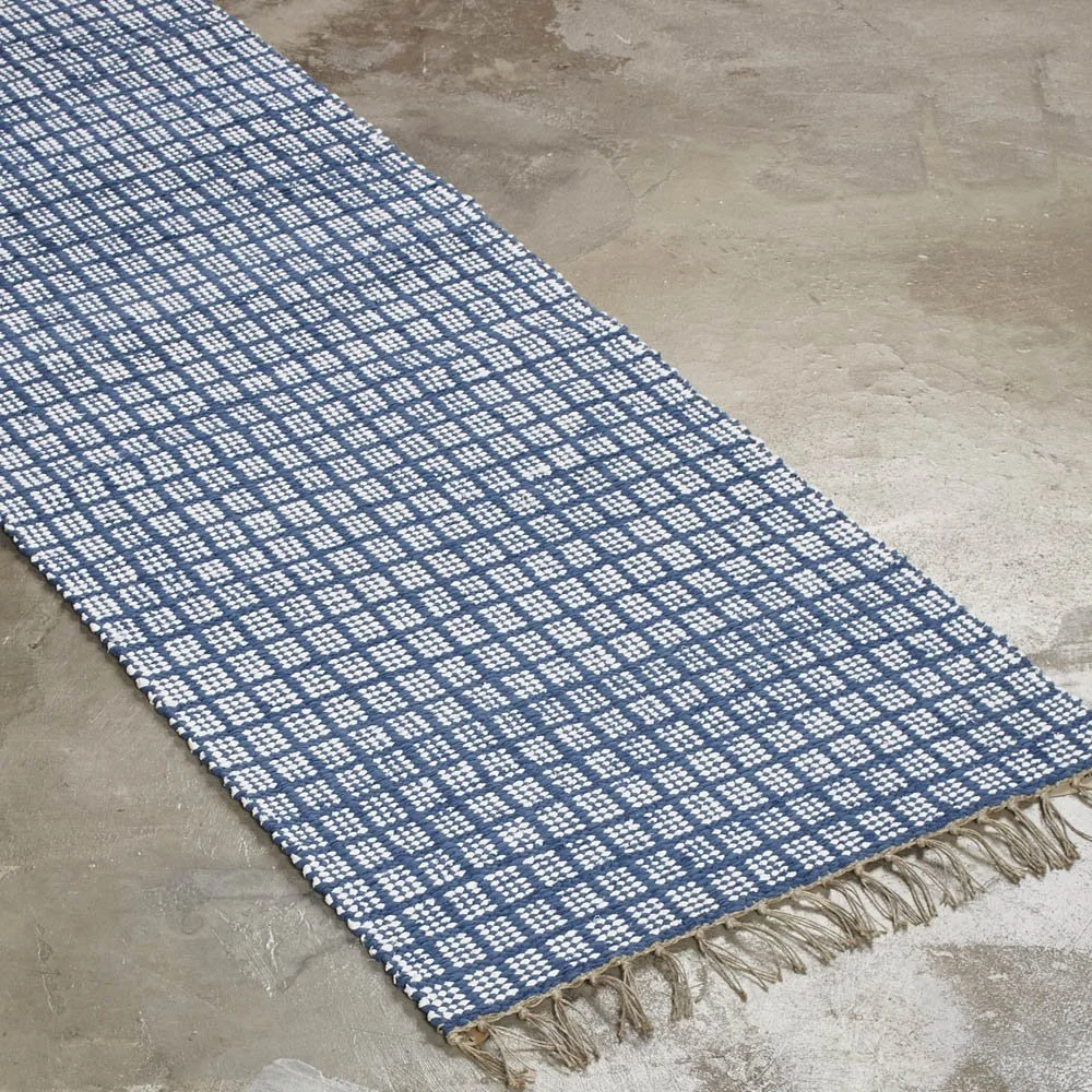 RUUTU - Handwoven cotton rug in custom colours and sizes — ANKI