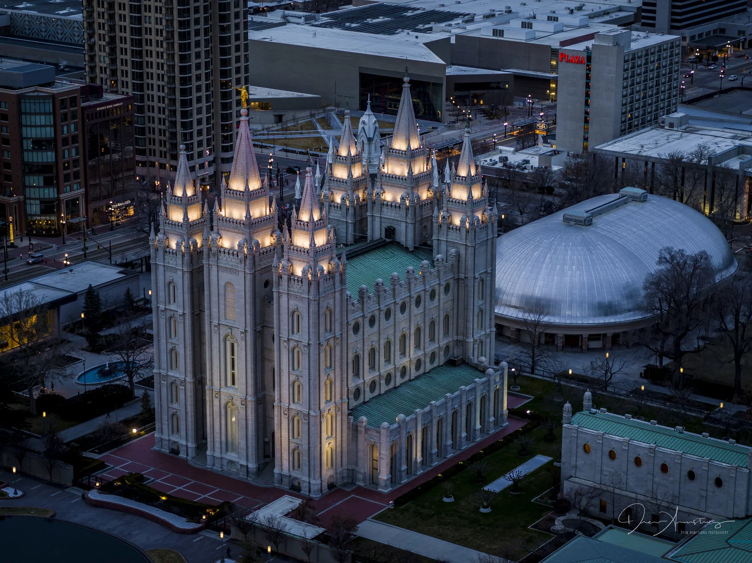 Salt Lake Temple Moons