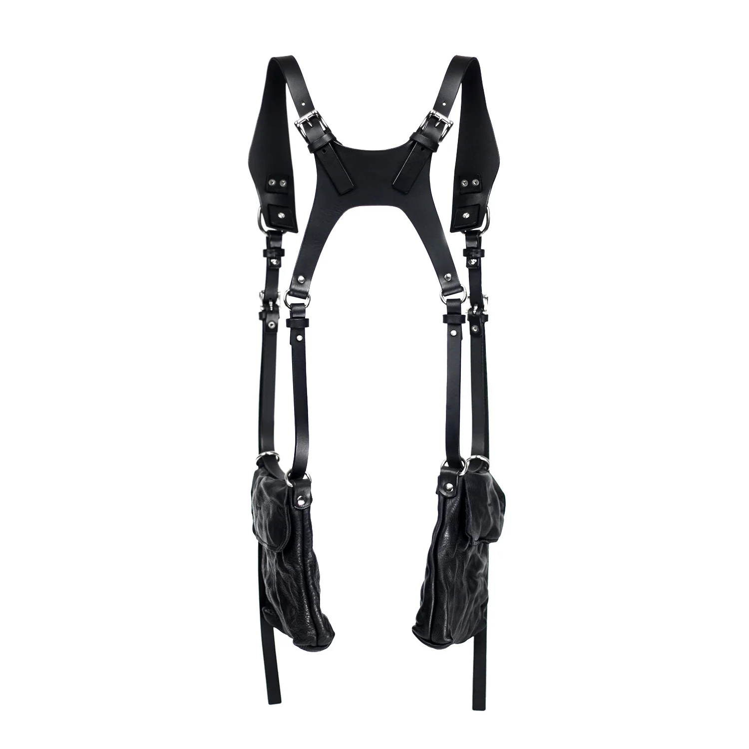 Black leather harnesses - Avantgarde handmade harnesses - Online shop ...